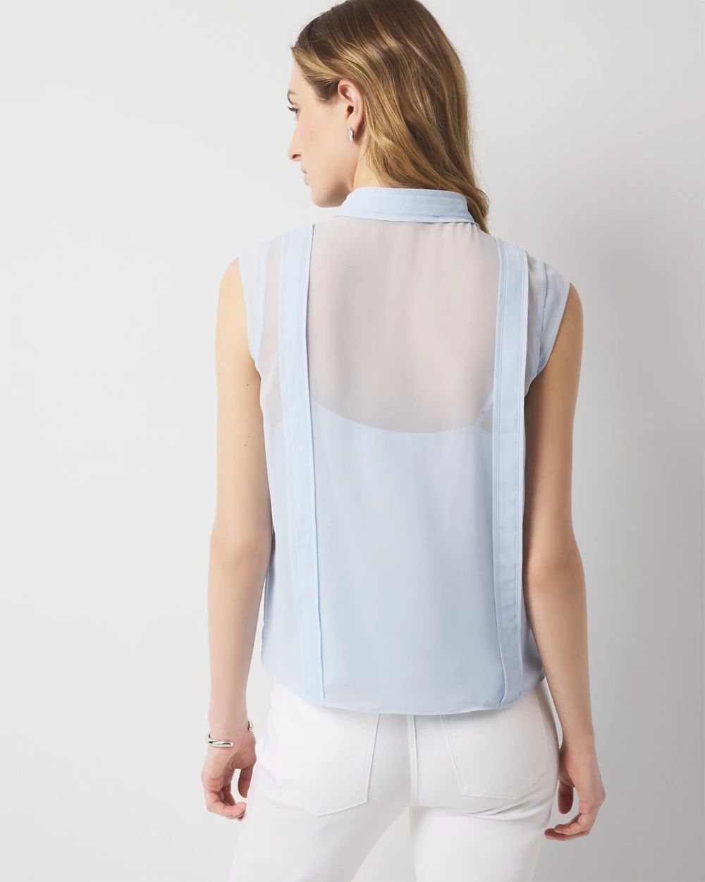 Tie-Neck Shell | White House Black Market